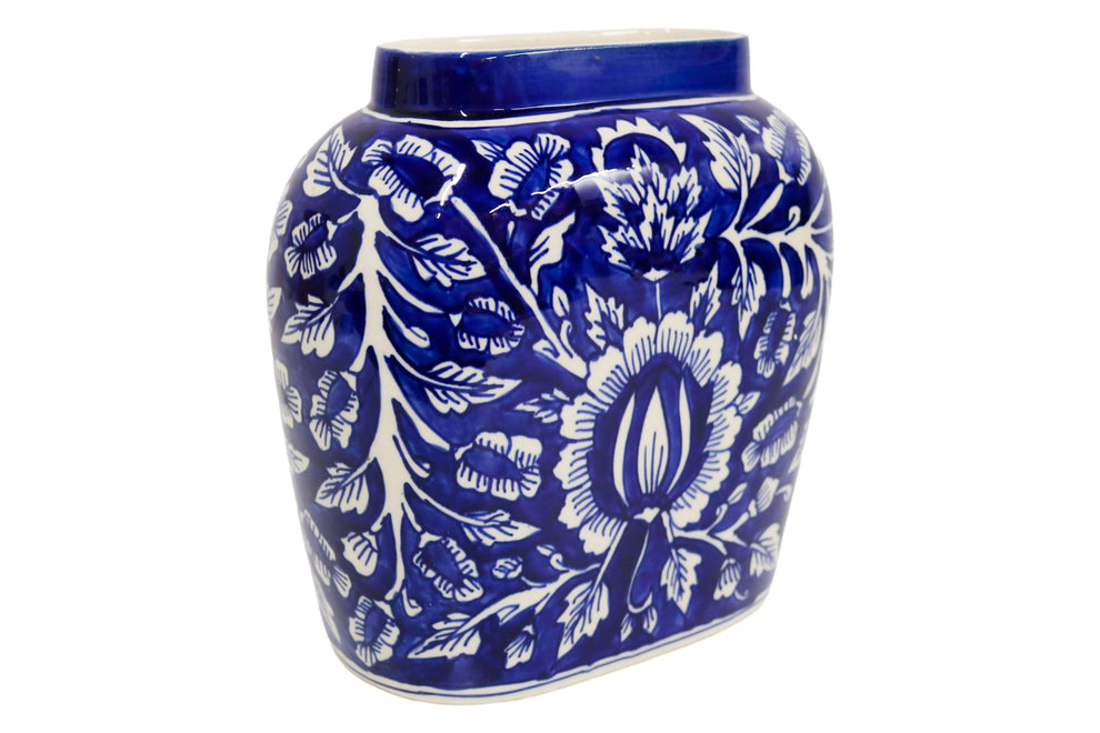 Ceramic Large Blue Vase – Home&Manor