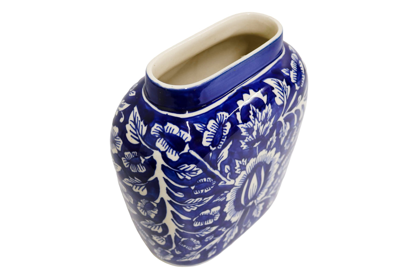 Ceramic Large Blue Vase – Home&Manor