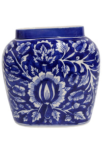 Ceramic Large Blue Vase – Home&Manor